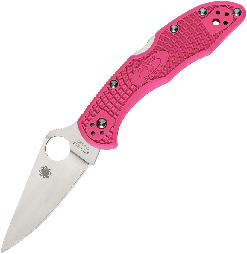 Pink Heals Delica Lockback with 1 Engraving