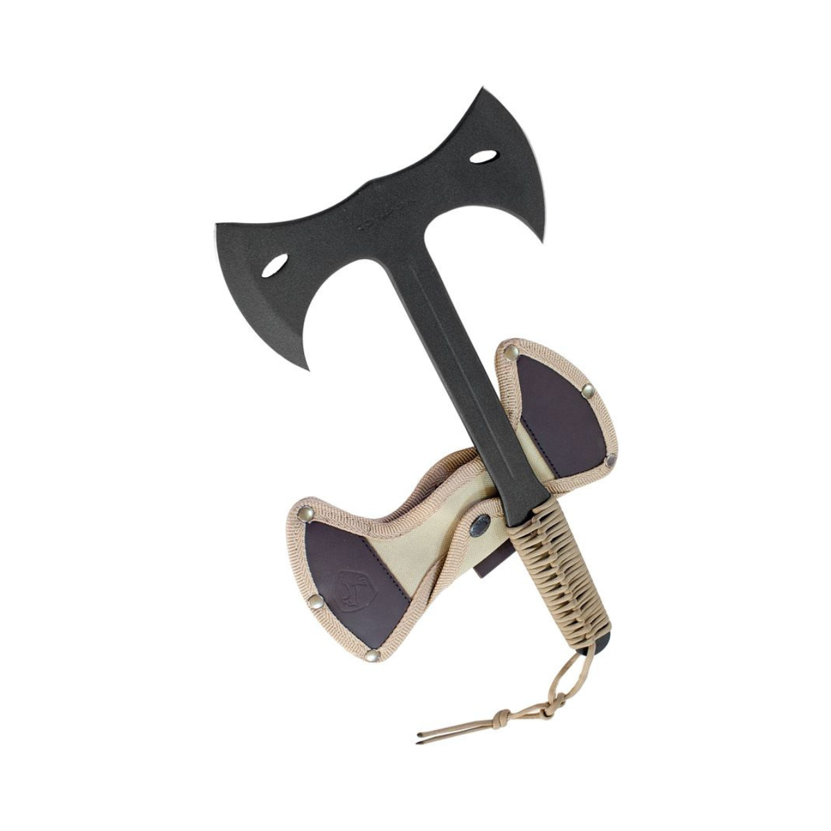 Throwing Axe Double Bit Canvas with 1 Engraving